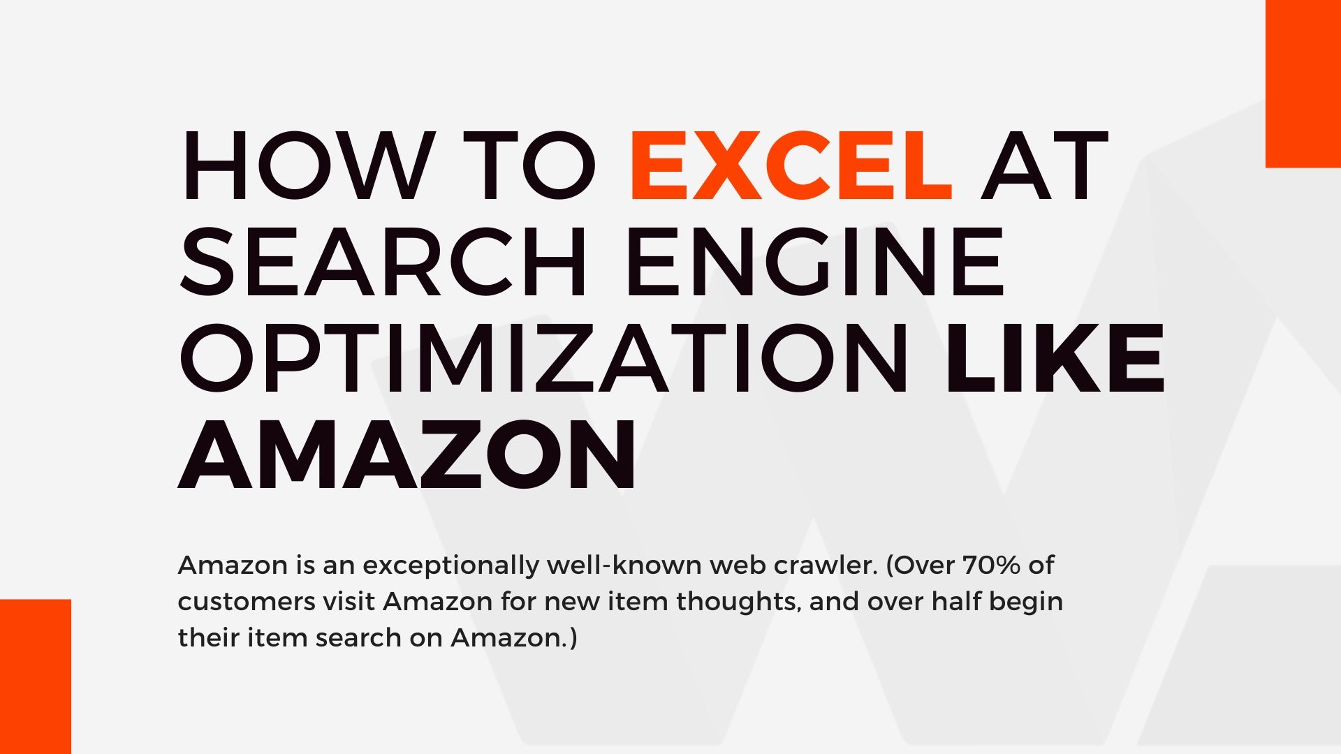 How To Excel At Search Engine Optimization Like Amazon - Web Daytona, LLC