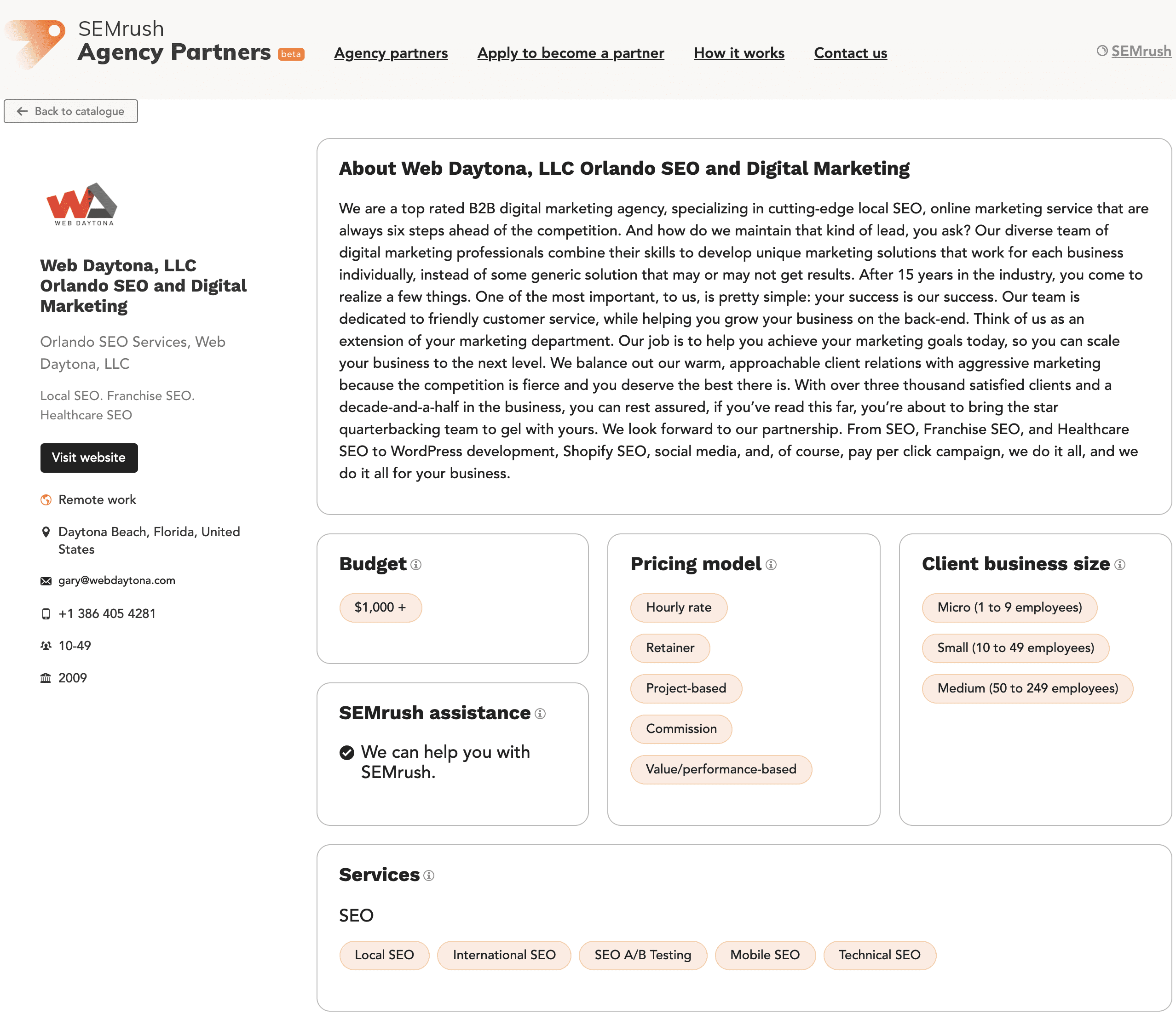 How To Become a SEMrush Agency Partner 🚀 - Web Daytona, LLC